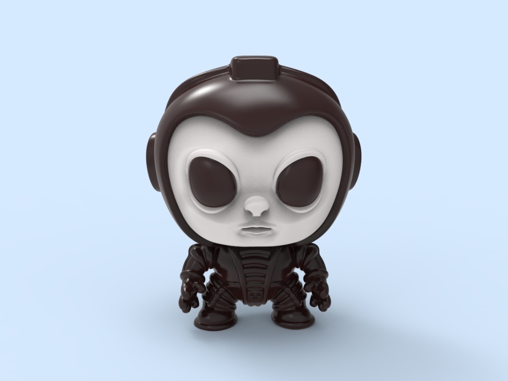 Free STL file Little alien kawaii 👽・3D printer design to download・Cults