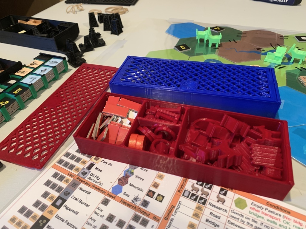 Free 3D file Road & Boat board game meeples and tokens - Modified & Box・Model to download and 3D ...
