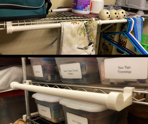 Free 3D file Wire Shelf Rod Brackets for Half Inch PVC Pipe・Object to ...