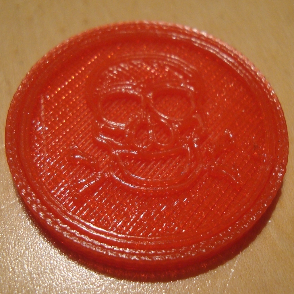 Free 3D file Skull and Crossbones Coin・3D print design to download・Cults