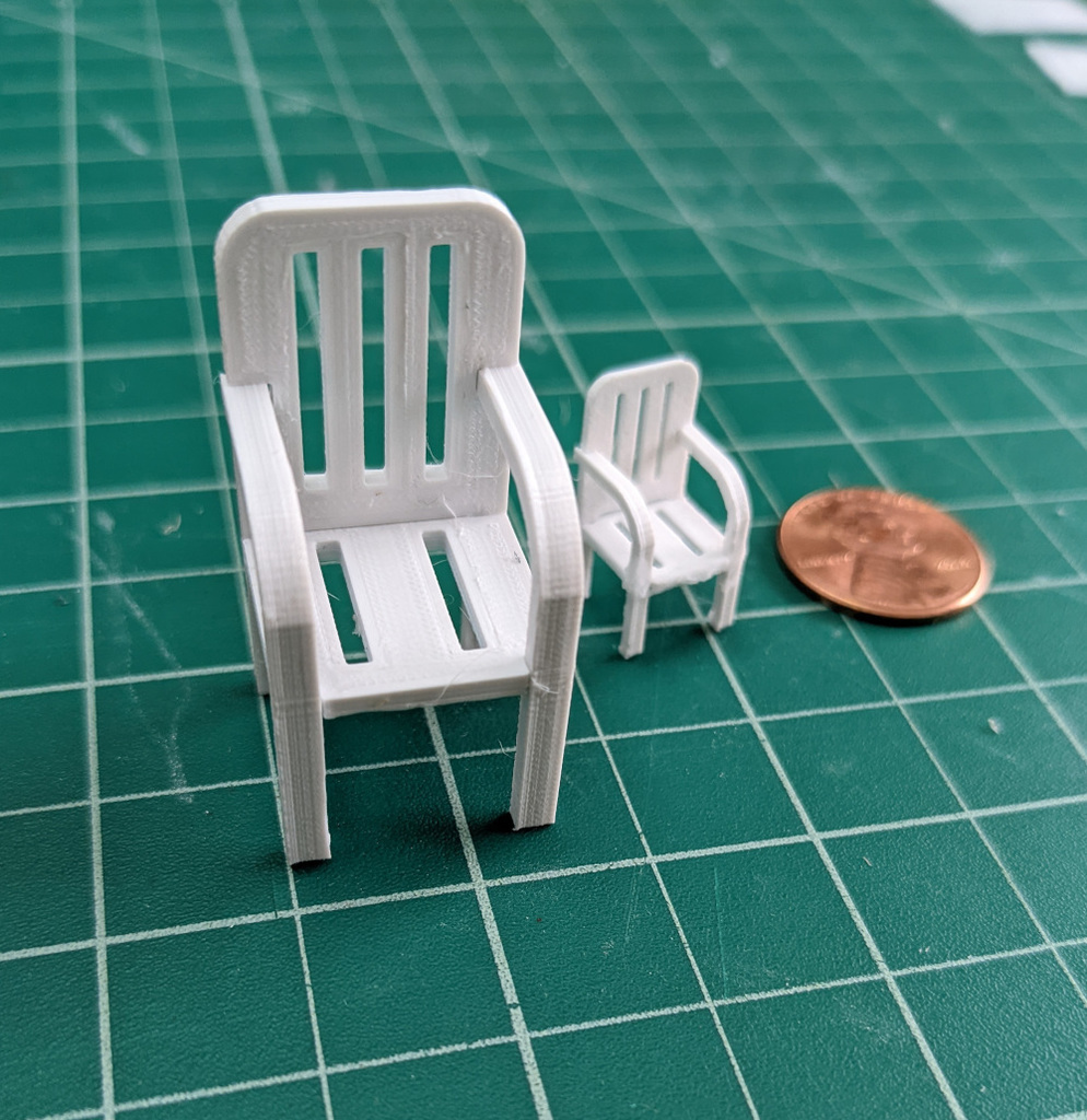 Free 3D file Miniature plastic Lawnchair・3D printable design to ...