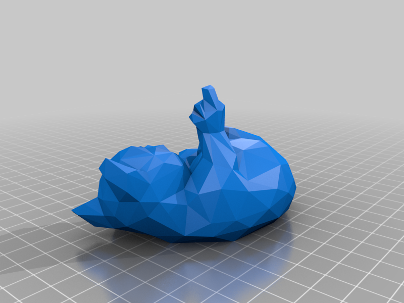 Free 3D file low poly cat 150% 🐱・3D printable model to download・Cults