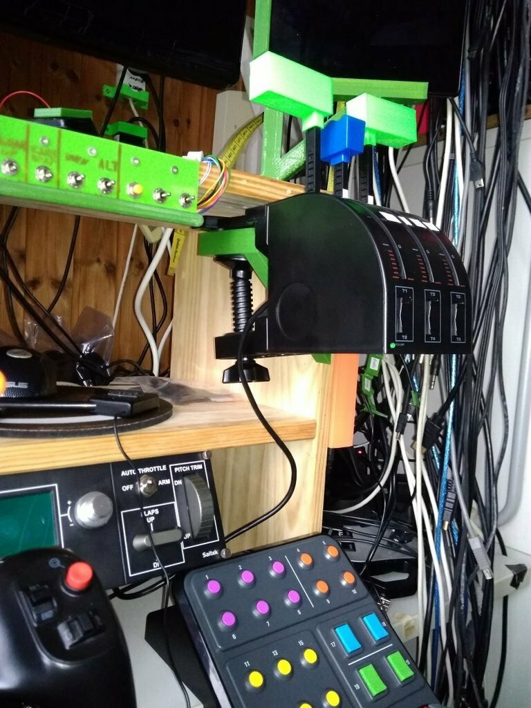 Free 3D file Saitek Quadrant wall mount for Flight Sim・3D printing ...