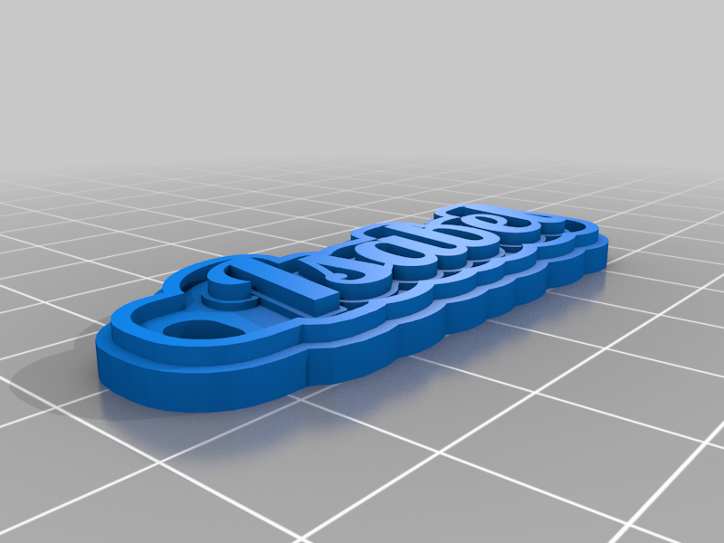 Free 3D file llavero Isabel・Design to download and 3D print・Cults