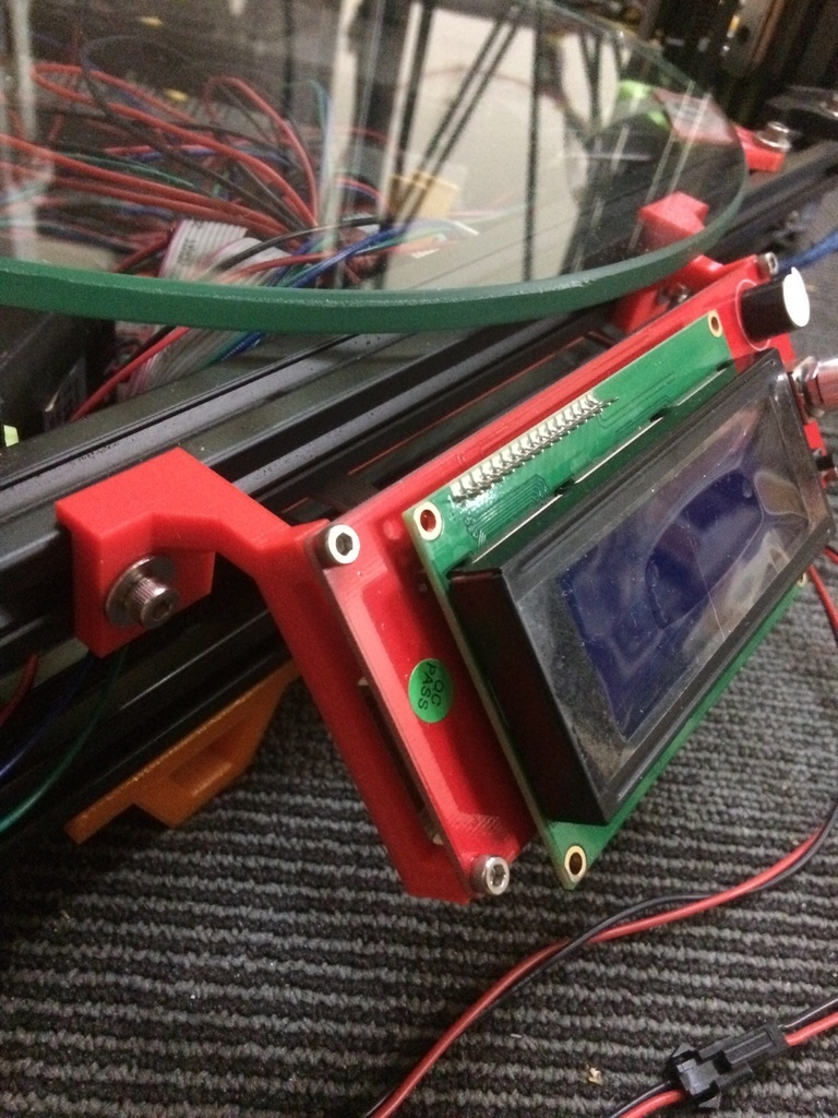 Free 3D file Kossel Simple LCD Mount・Design to download and 3D print・Cults