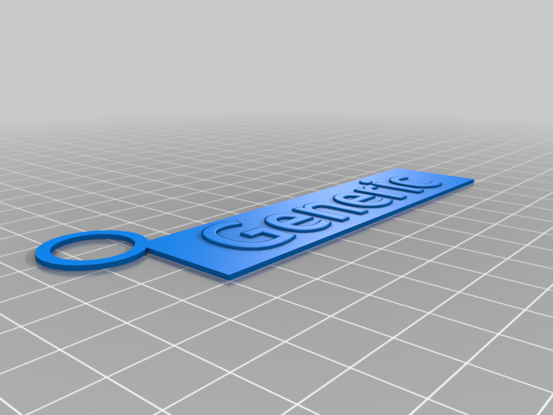 Free 3D file "Generic" Keychain・3D printing model to download・Cults
