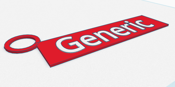 Free 3D file "Generic" Keychain・3D printing model to download・Cults