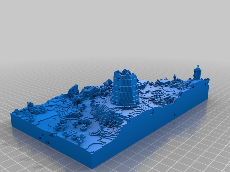 Archivo 3D gratis Aldea Minecraft 1・Objeto para impresora 3D para descargar・Cults