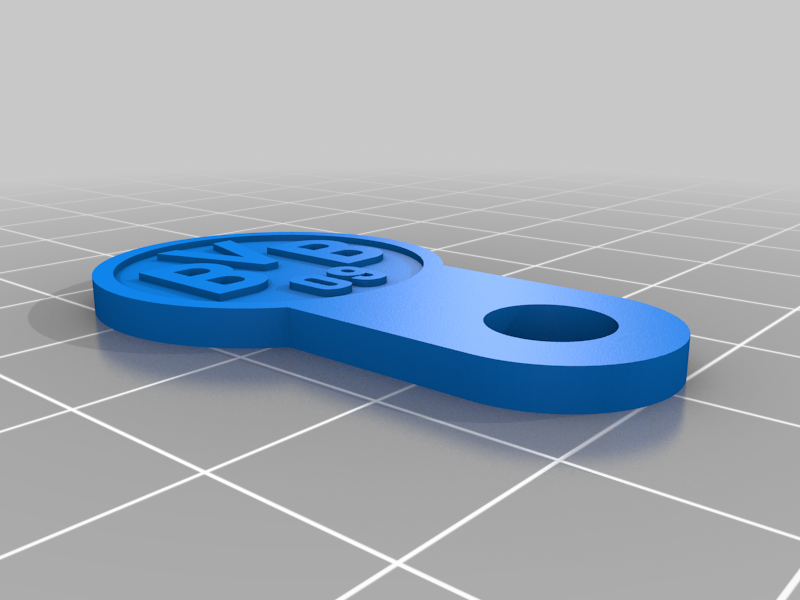 Free 3D file Shopping cart Key Chain - BVB Logo - Chip für ...