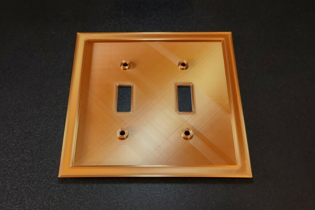 Free 3D file Wall Plate, Dual Switch・3D printing design to download・Cults