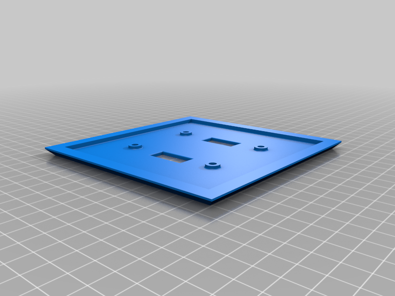 Free 3D file Wall Plate, Dual Switch・3D printing design to download・Cults