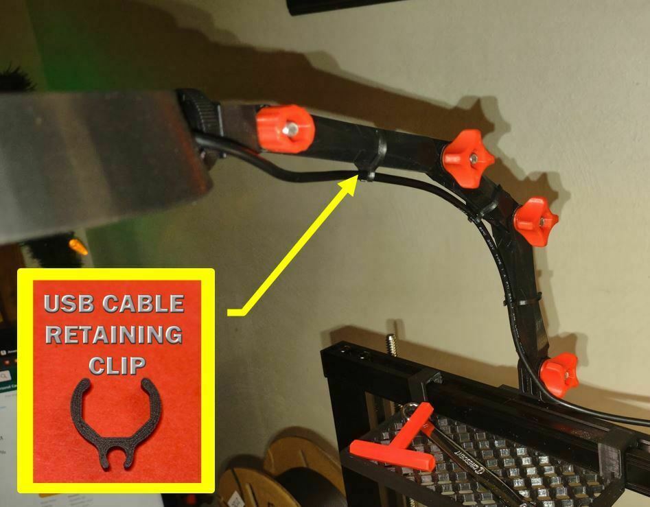 Free 3D file USB Cable Retaining Clip 💾・3D print design to download・Cults