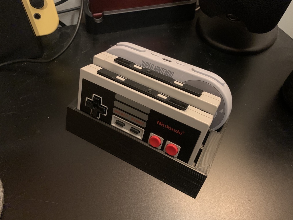 Free 3D file 2x NES 1x SNES Controller Holder・3D printer design to ...