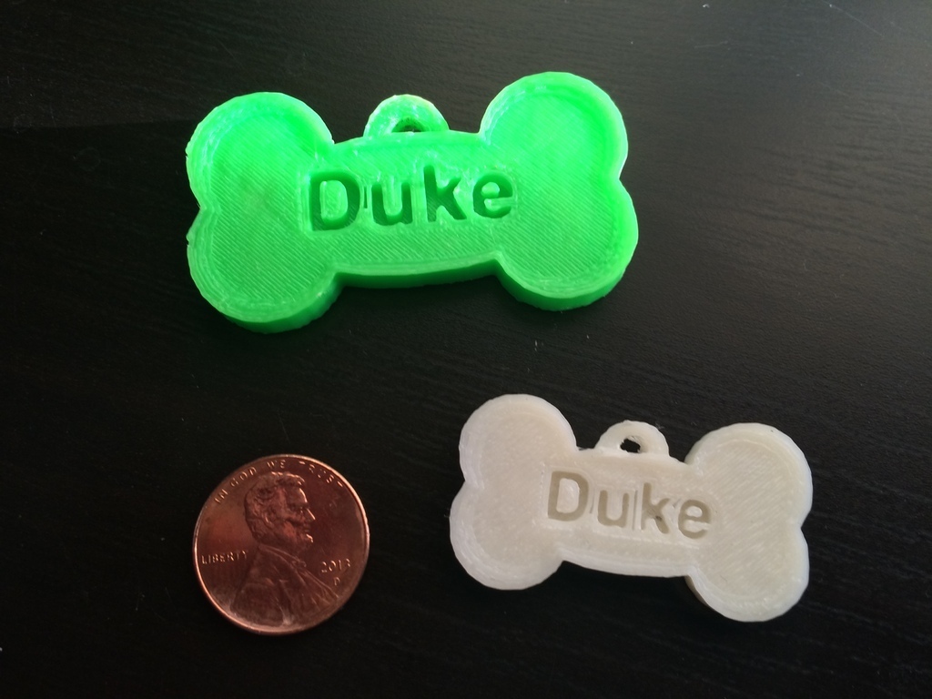Archivo 3D gratuito Etiqueta de perro para Duke・Design para impresora ...