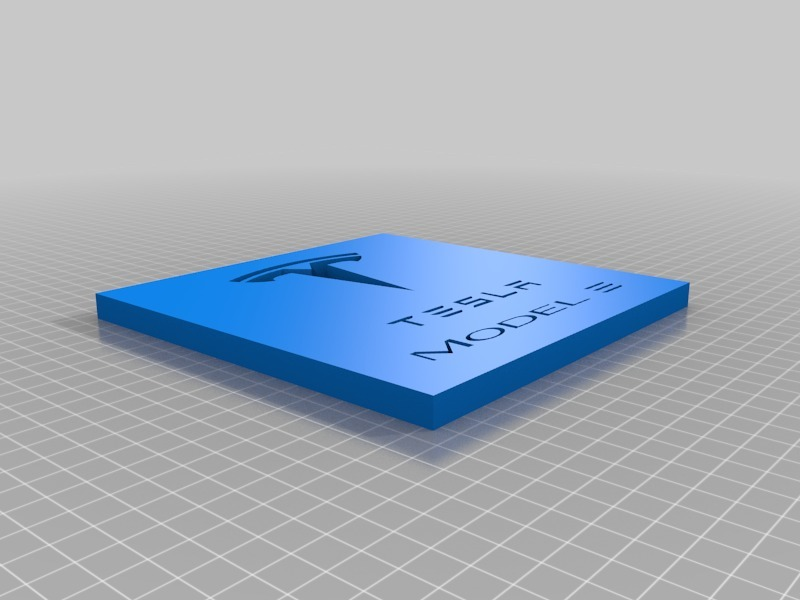Free 3D file Tesla model 3 coaster・3D printable model to download・Cults