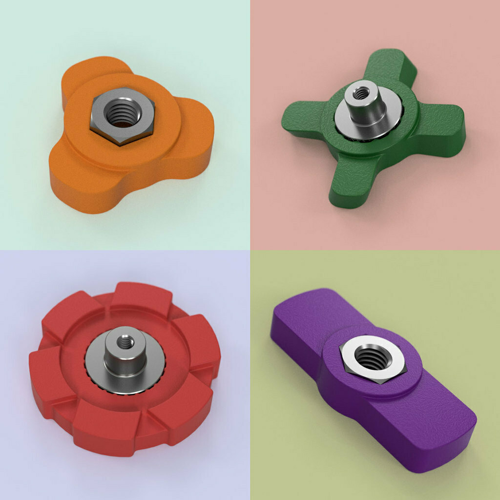 Free 3D file Customizable Nut Knob (in Fusion 360) 🔩・3D printer design ...