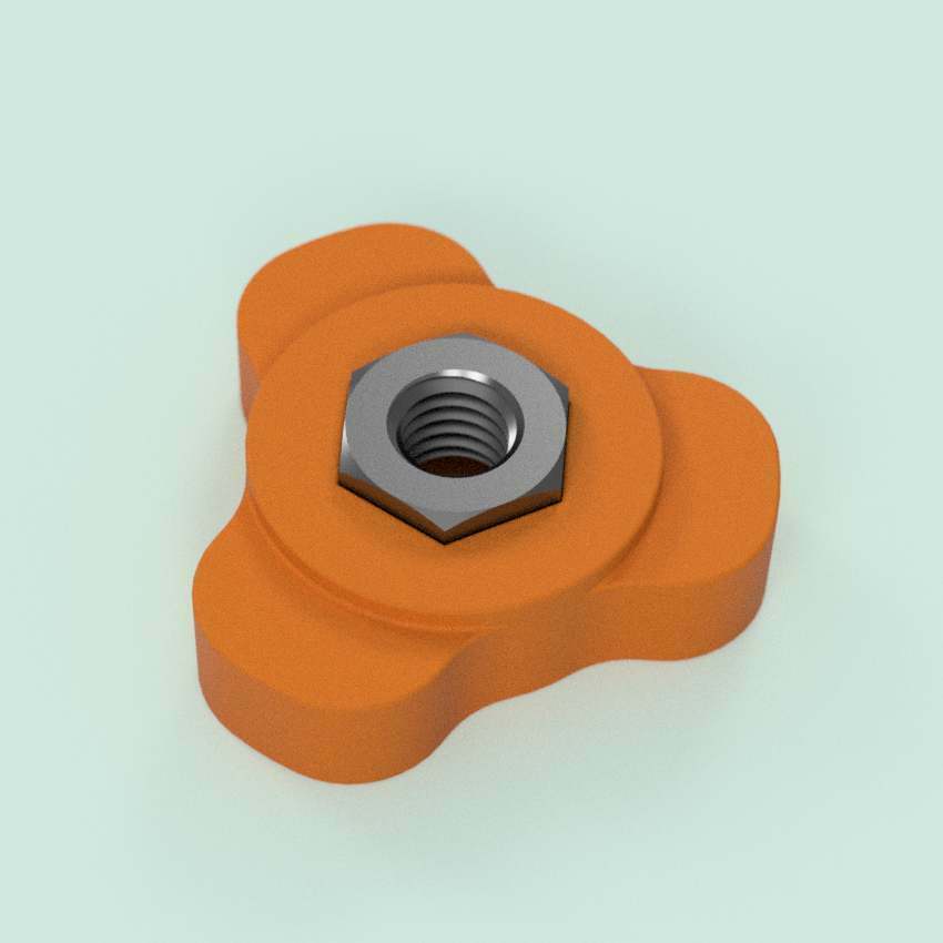Free 3D file Customizable Nut Knob (in Fusion 360) 🔩・3D printer design ...