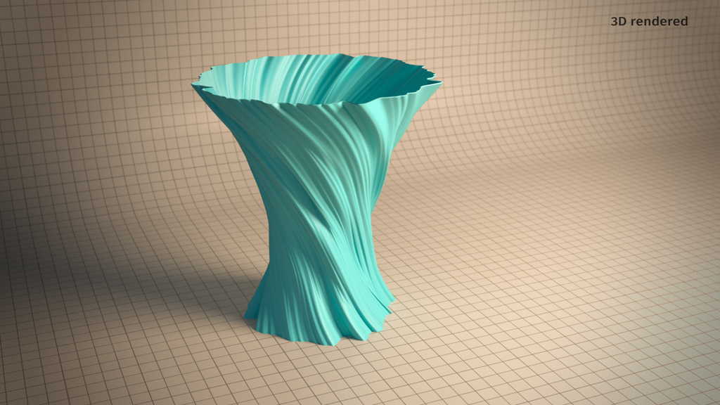 Free 3D file Simple twist noise vase・3D printing design to download・Cults