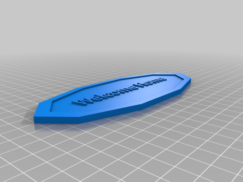 Free 3D file welcome sign・3D printing model to download・Cults