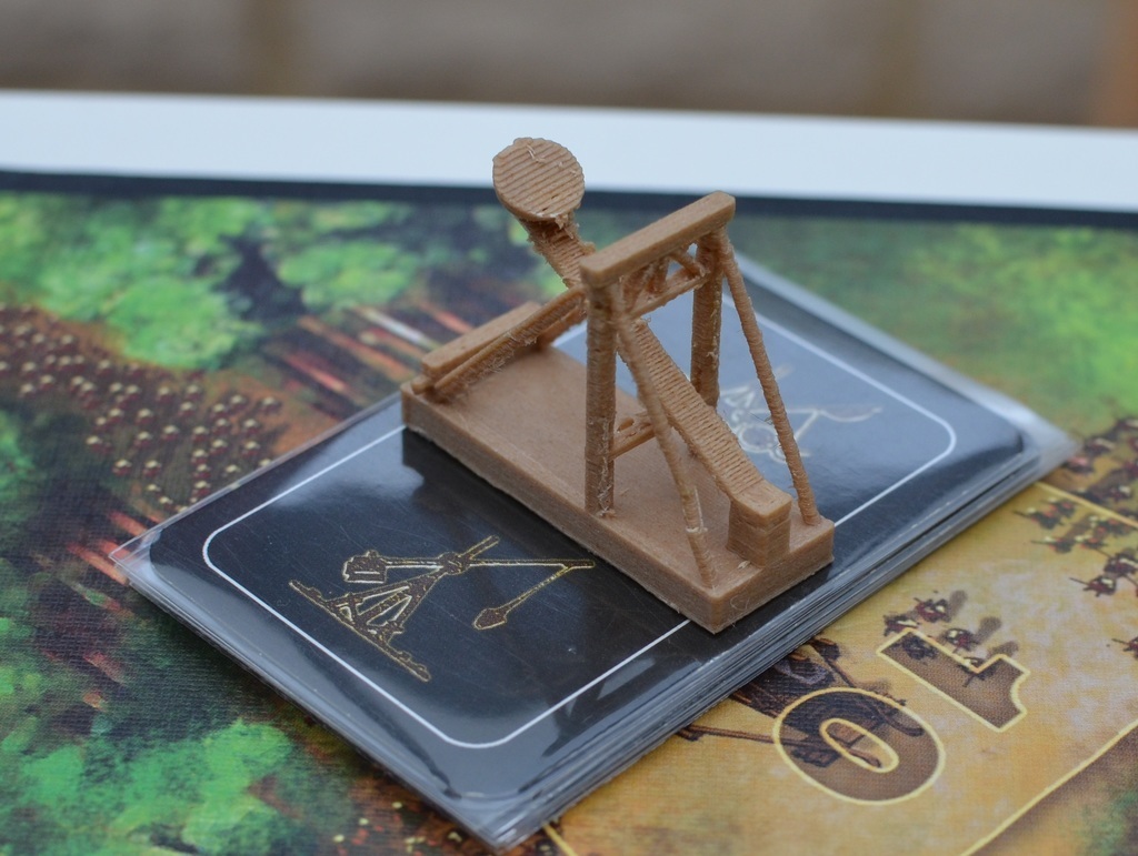 Free 3D file Stronghold - Trebuchet - Boardgame components・3D print ...