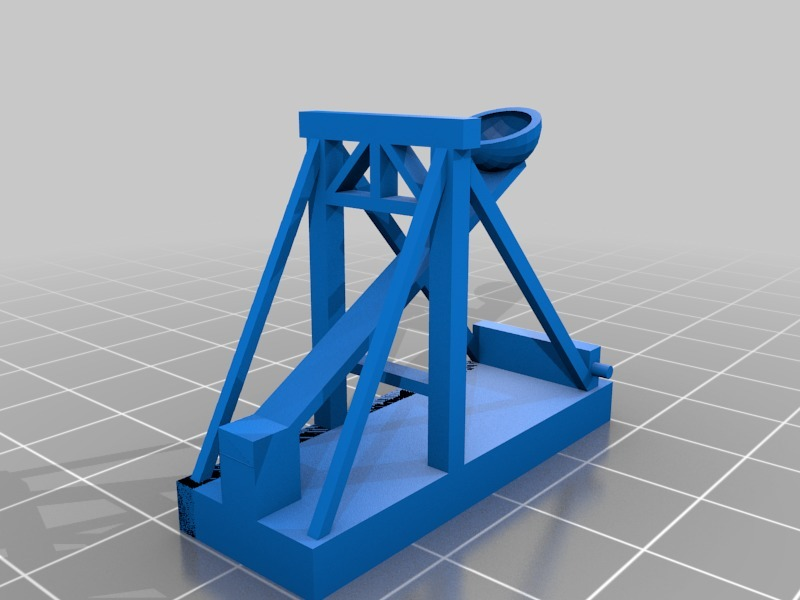 Free 3D file Stronghold - Trebuchet - Boardgame components・3D print ...
