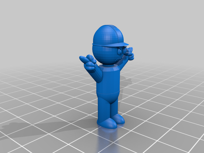Free 3D file Mad Worker 🖕・3D print model to download・Cults