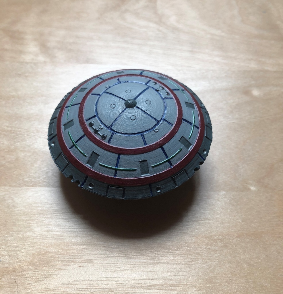 Free 3D file Blues: 120m scout ship (disc ship)・3D printer model to ...