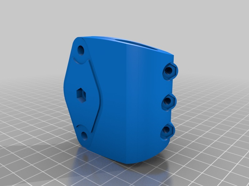 Free 3D file RAM GPS mount clamp for motorcycle handlebars 🐏・3D ...