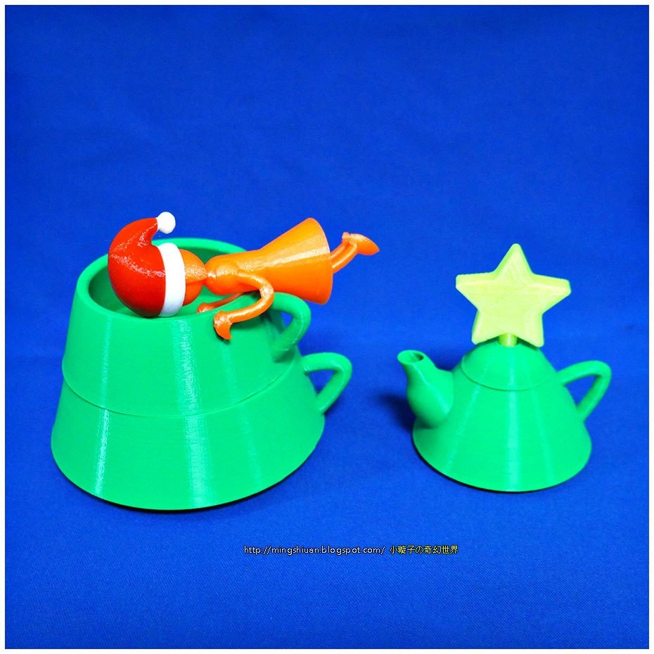 Free STL file Christmas Creative tea sets・3D printing design to ...