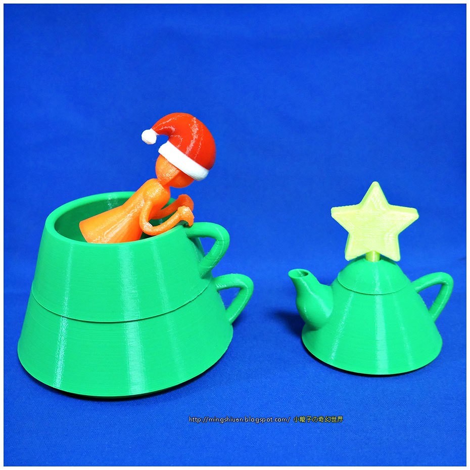 Free STL file Christmas Creative tea sets・3D printing design to ...
