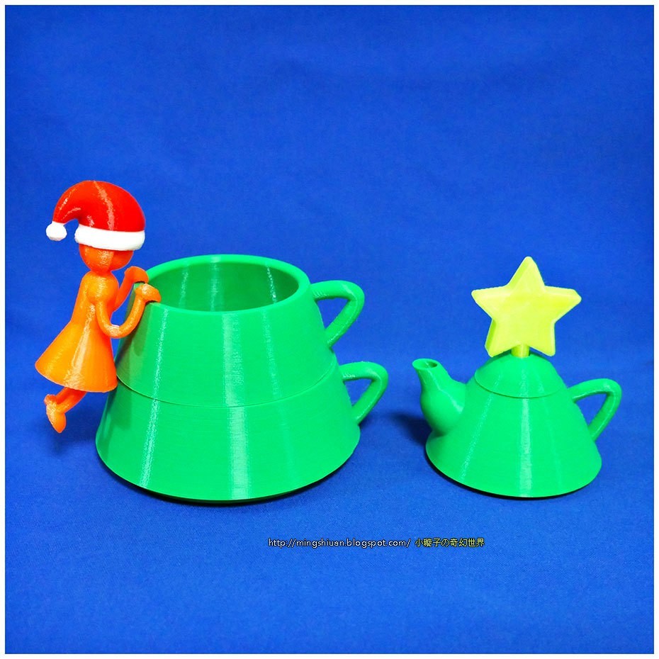 Free STL file Christmas Creative tea sets・3D printing design to ...