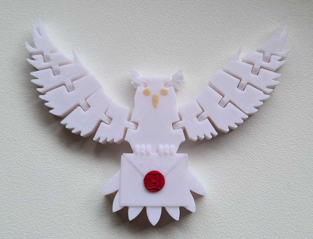 Free 3D file Flexi Owl Hedwig・3D printable model to download・Cults