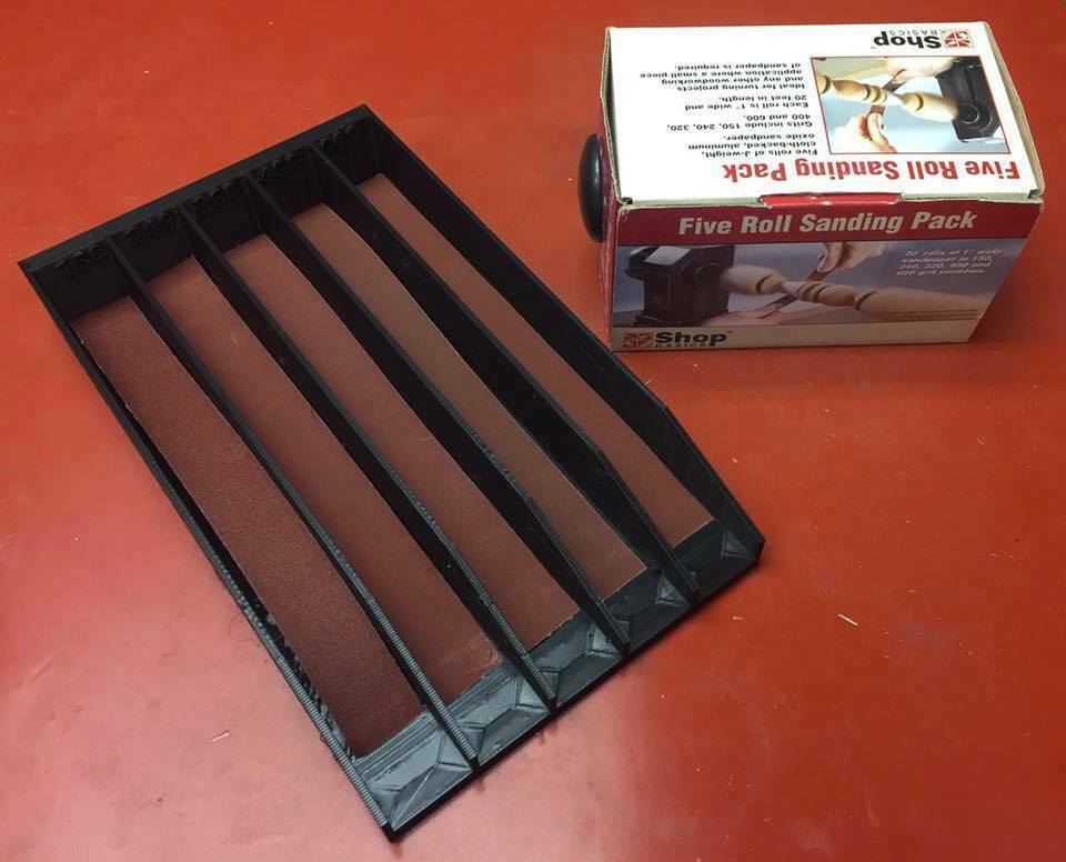 Free 3D file Sandpaper Strip Tray/Drawer & Organizer For Wood Turners ...