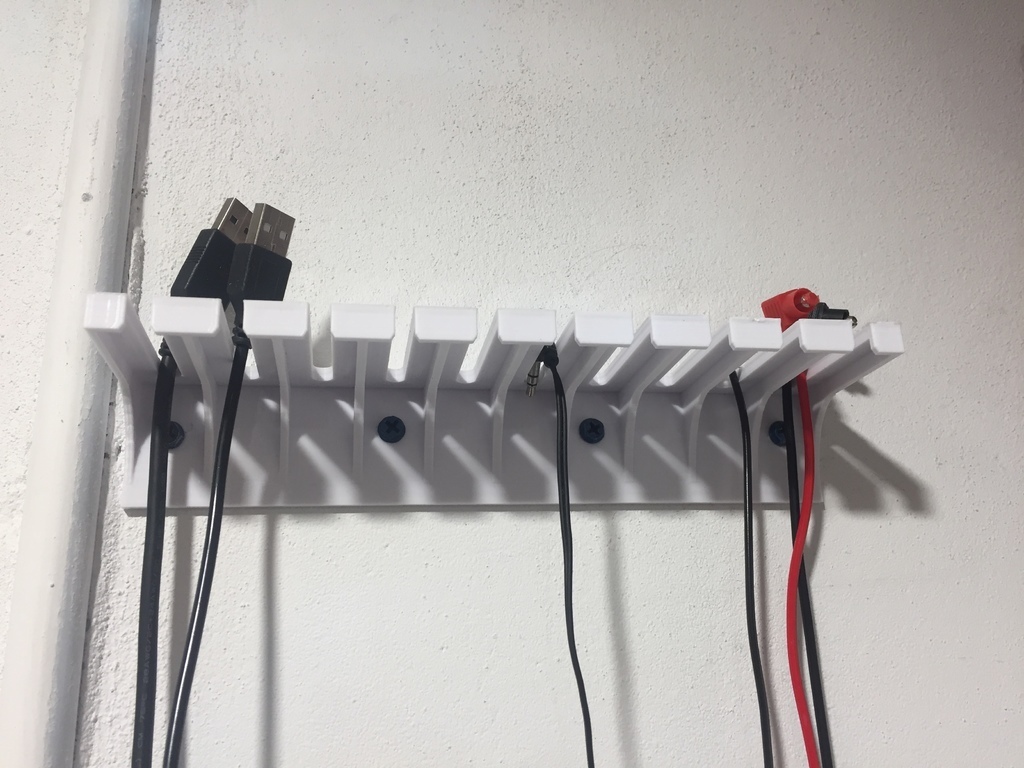 Free 3D file Cable & Cord Wall Rack・3D printable model to download・Cults