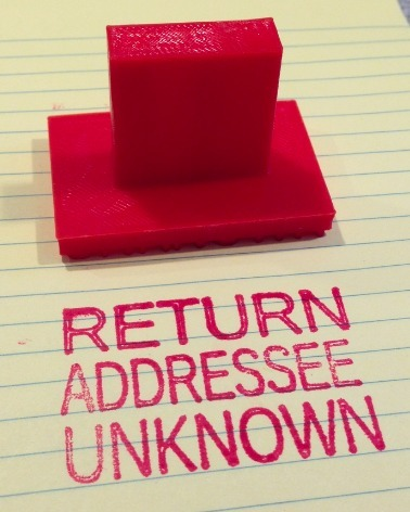 Free 3D file Return Addressee Unknown Stamp・3D printer design to ...