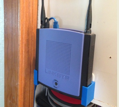 Free 3D file Linksys WRT150N WiFi Router Drop-in Wall Mount・Template to ...