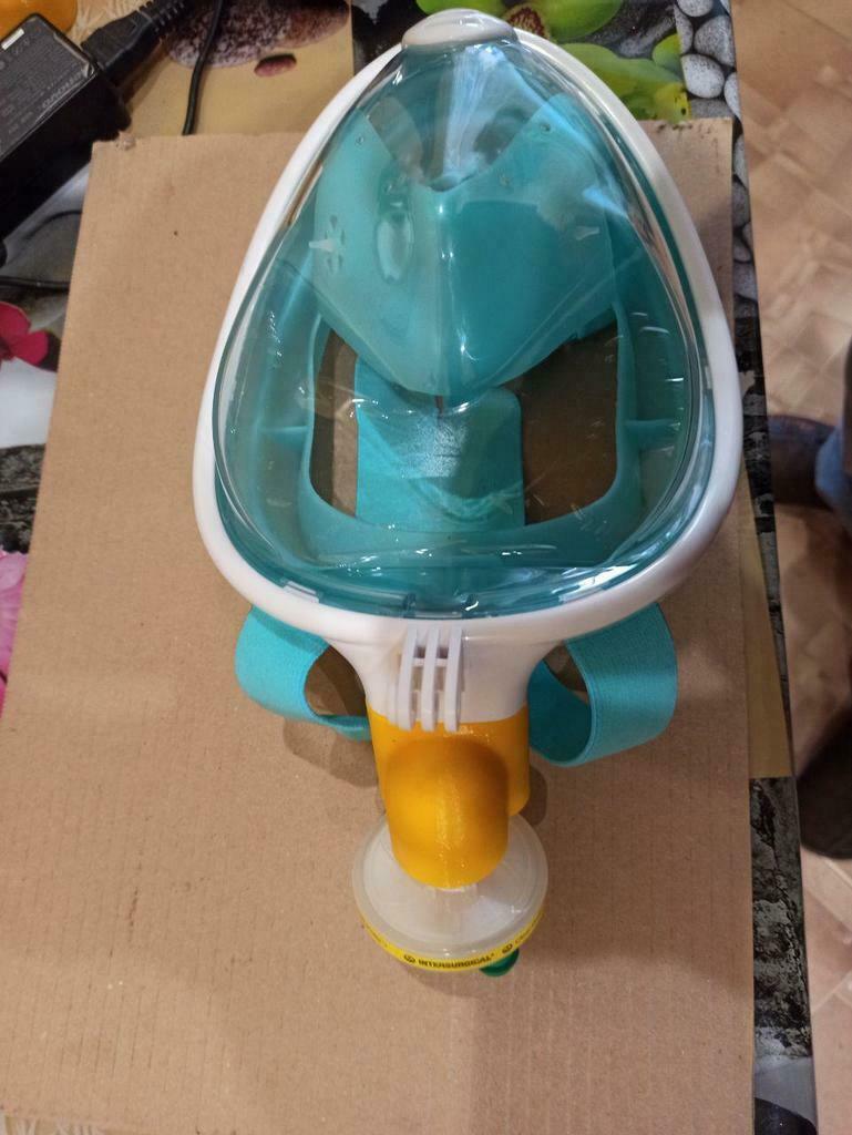 Free 3D file Snorkeling mask (other model) virus-bacterial filter ...