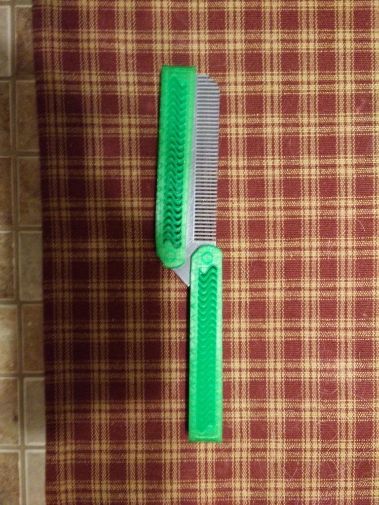 Free 3D file Butterfly Knife Comb・3D printer model to download・Cults