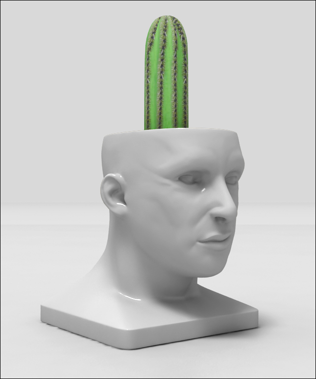 Free STL file Human Head Planter - H100MM・3D printable model to ...