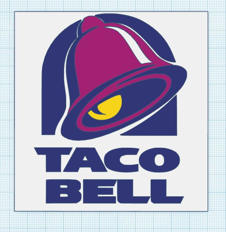 Free 3D file Taco bell logo 🌮・3D printer model to download・Cults