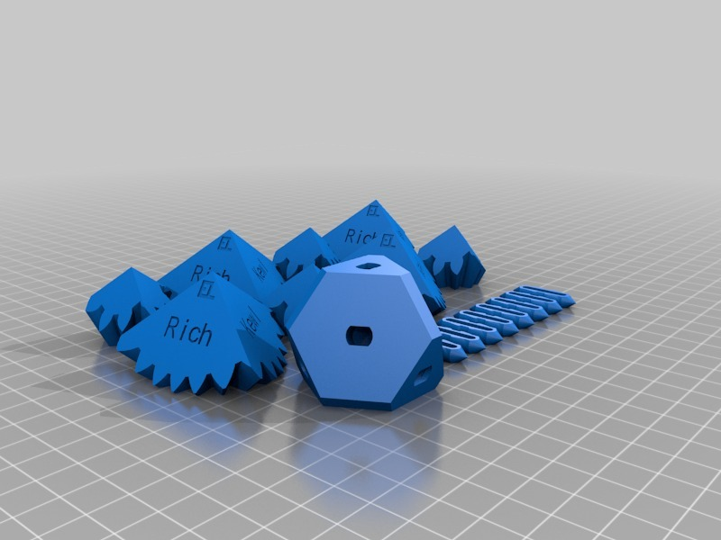 Free 3D file 2My Customized Three Cube Gears・3D printing template to ...