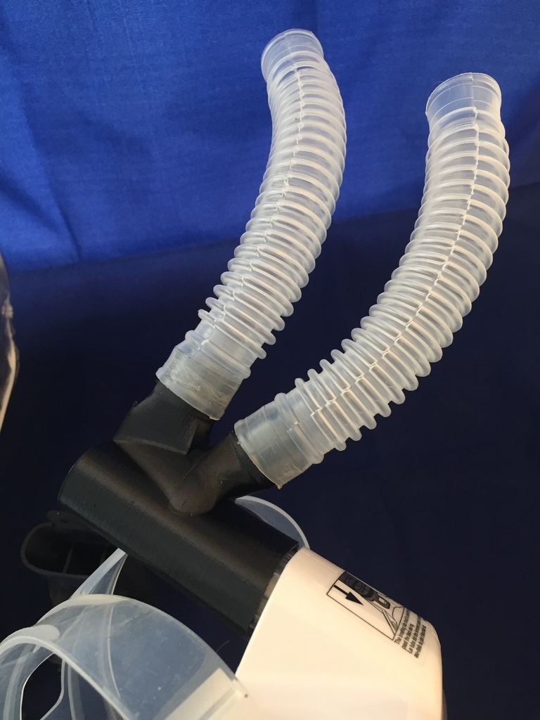 Free 3D file Emergency PAPR Mask Adapter・3D printer model to download・Cults