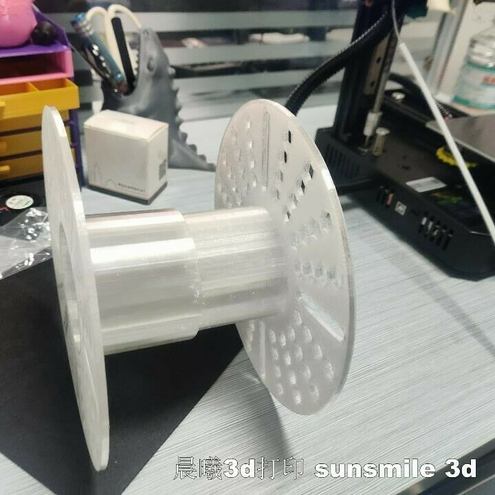 Free 3D file 3D-printable split filament spool/Plastic reel 无盘料盘・3D ...