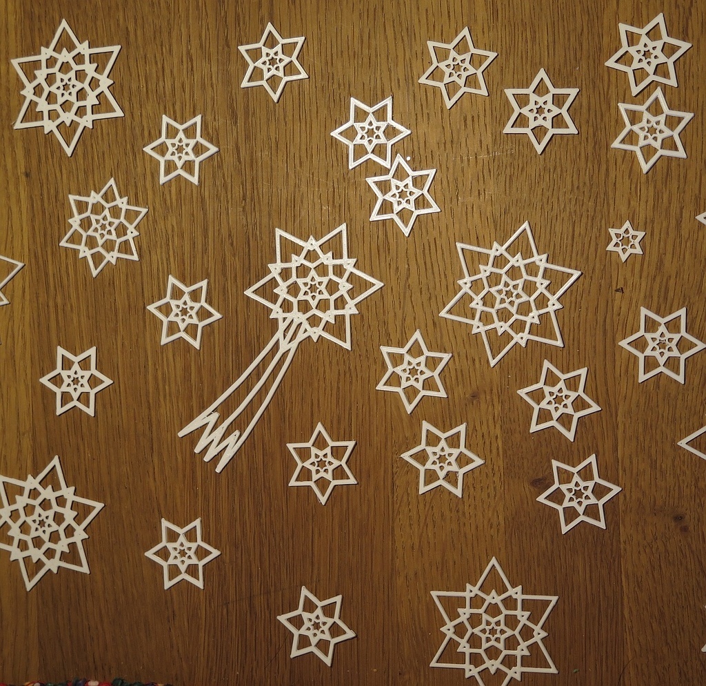 Free 3D file Parametric Flat Star with optional comet tail (OpenSCAD ...