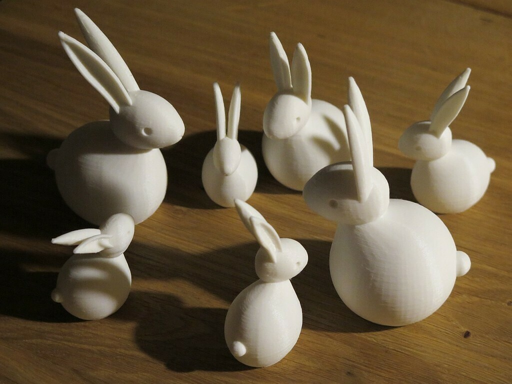 Free 3D file Customizable Easter Bunny (OpenSCAD)・3D printing template ...