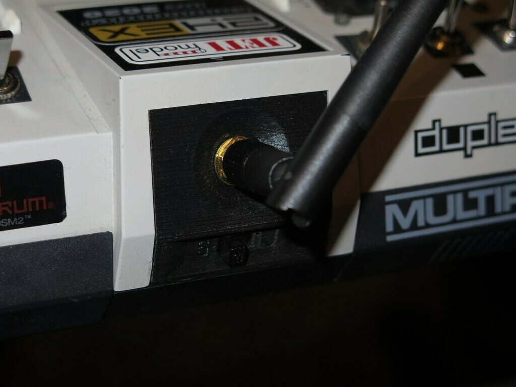 Free 3D file 2.4GHz antenna socket for Multiplex MPX mc2020 R/C ...