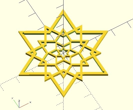 Free 3D file Parametric Flat Star with optional comet tail (OpenSCAD ...