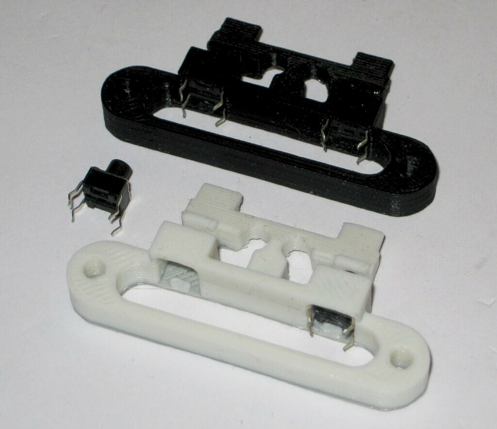 Free 3D file Trim button block to fit into gimbal of Multiplex MPX profi mc2020 / mc3010 ...