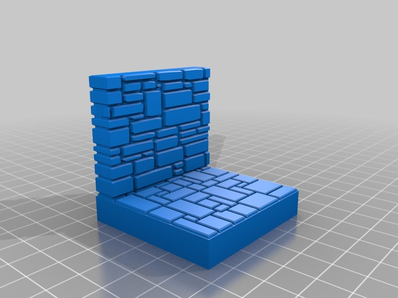 Free 3D file OpenForge Stone Brick Wall・3D printing idea to download・Cults