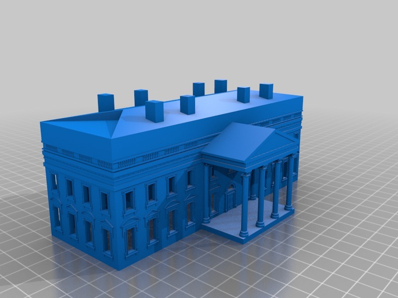 Free 3D file White House・Design to download and 3D print・Cults